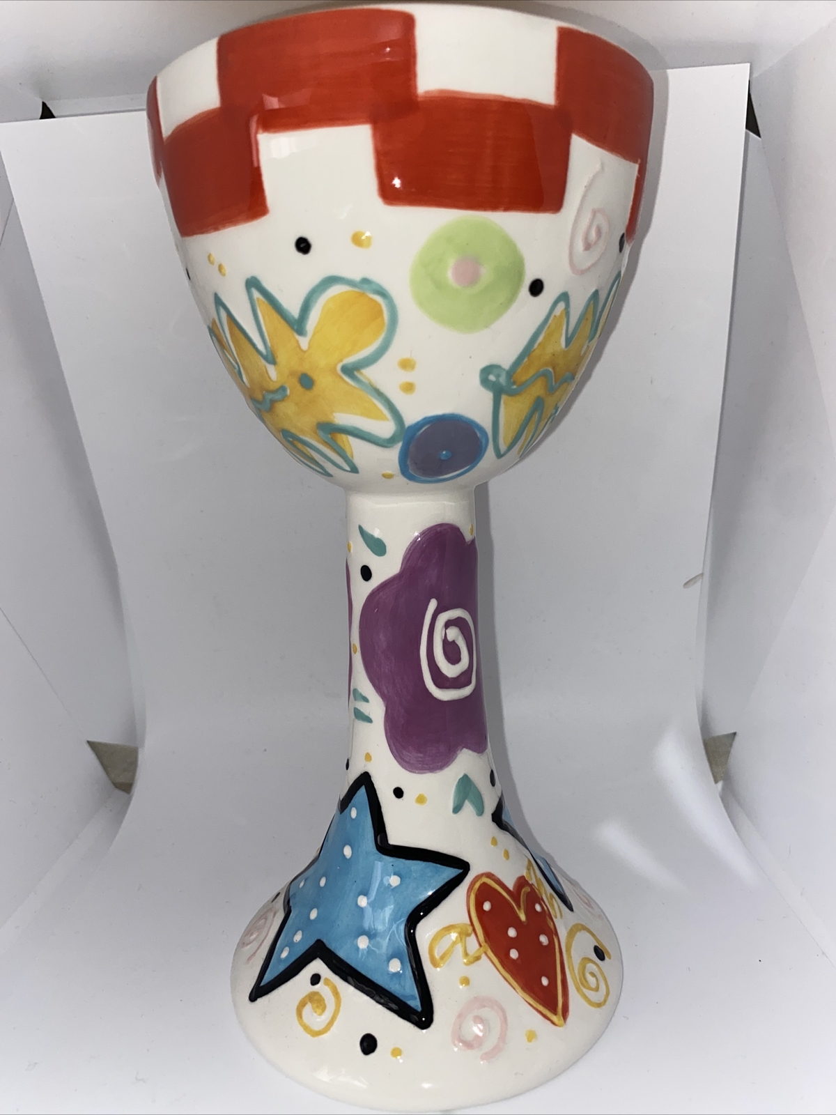 With Love,Joanne Lotus Joanne Delomba Wine Chalice Design Cup Ceramic ...