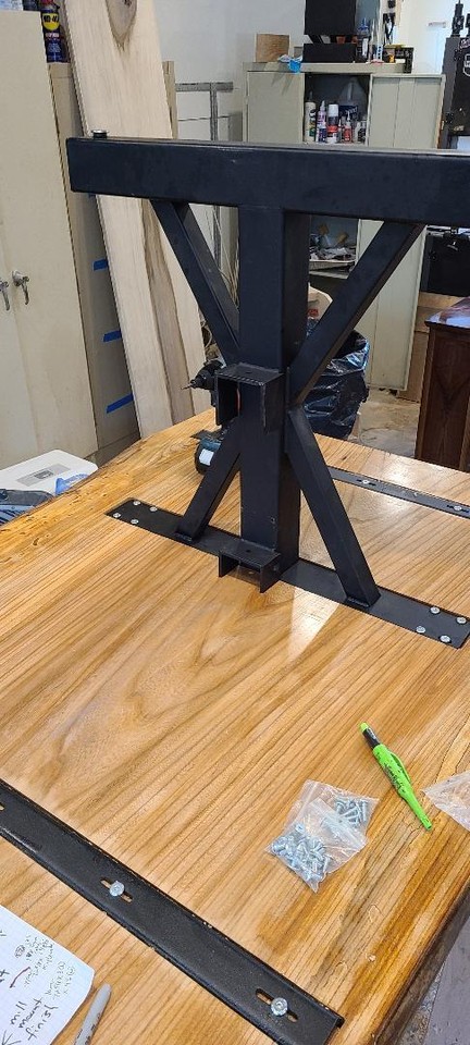 Metal Table Legs, Custom Sizes, Farmhouse Metal Table Legs, Handmade In ...