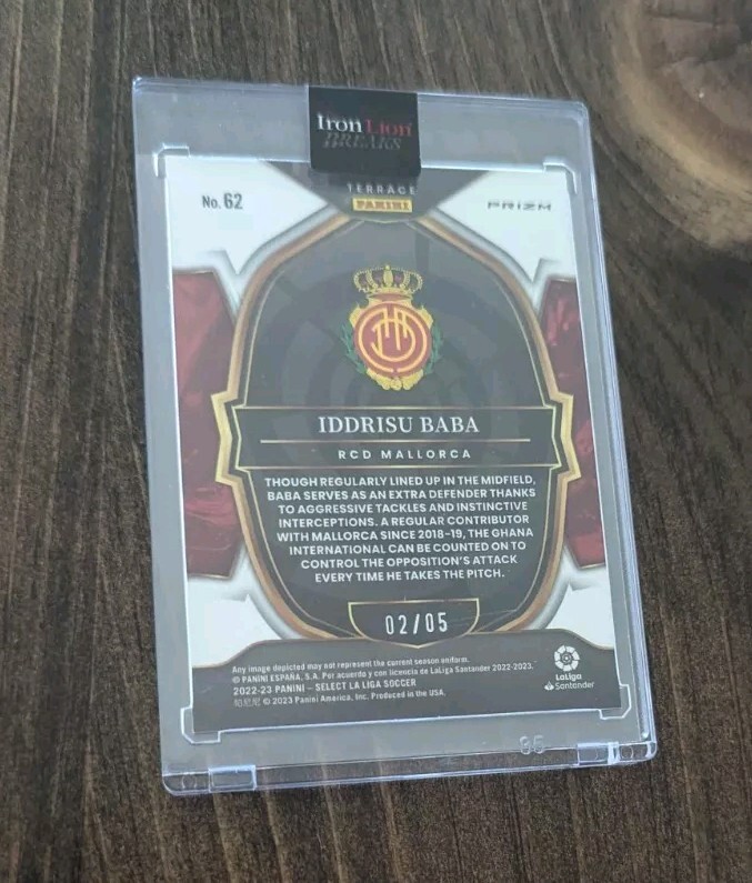 2022-23 Panini Select La Liga Terrace Green Prizm 2/5 Iddrisu Baba #62 ...