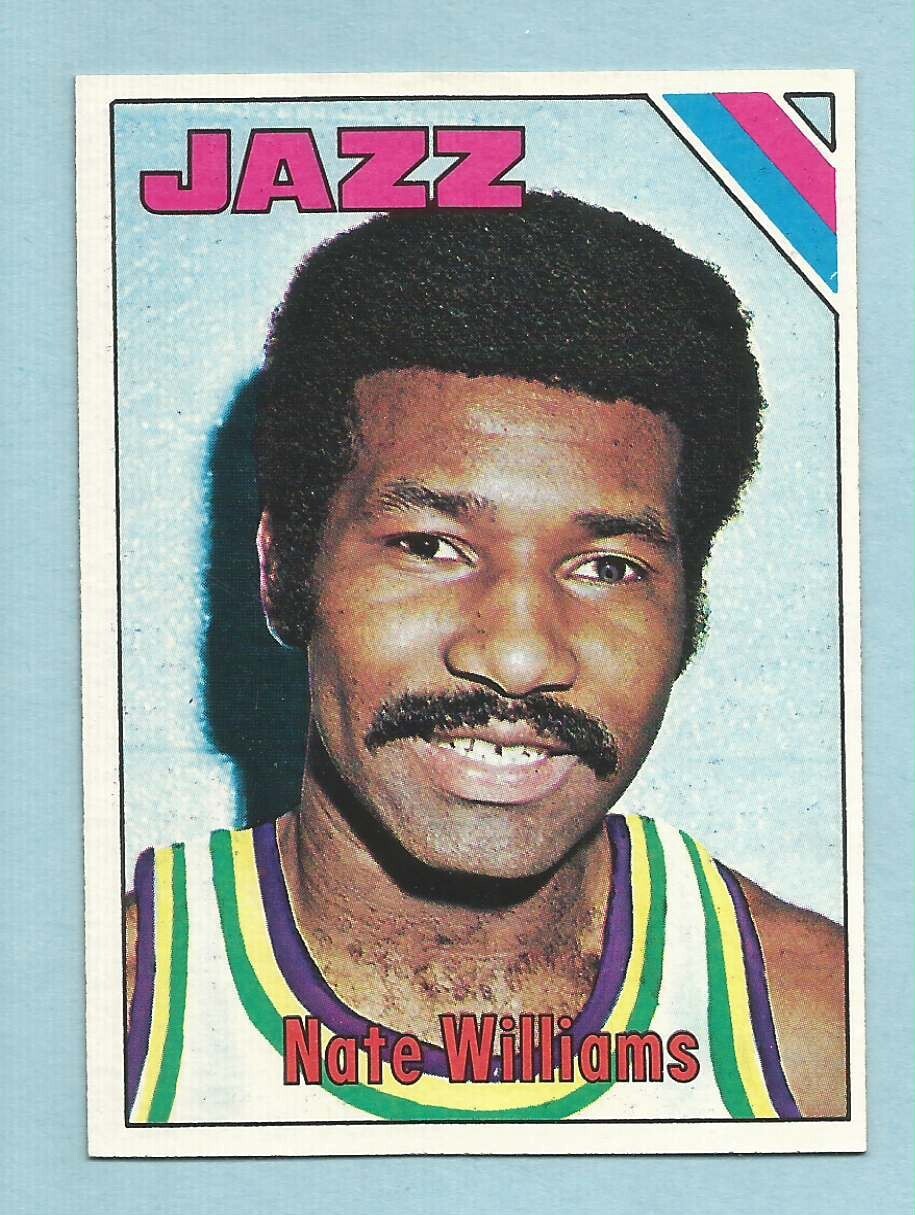 1975-76 Topps Basketball Nate Williams #182 New Orleans Jazz Utah State ...