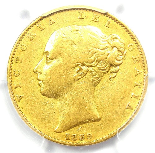 1839 Britain England Victoria Gold Sovereign Coin 1S. PCGS XF40 (EF ...