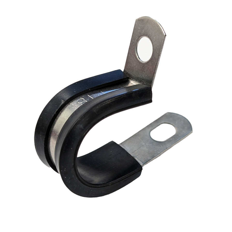 Rubber Lined P Clips Clamp Hose Pipe Cable Mounting Clip Stainless ...