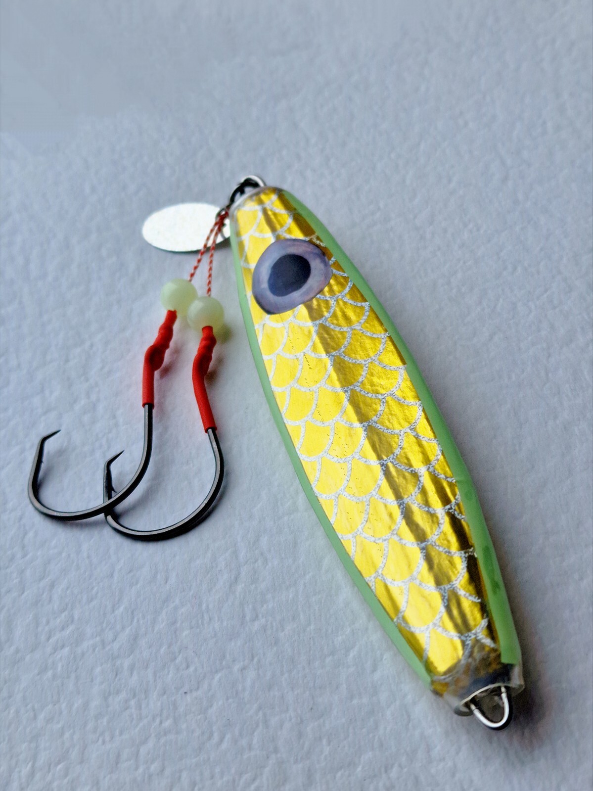 NORWAY Wreck Fishing Slow Jig 100g 200g 300g PIRK GLOW Deep Sea Flutter ...