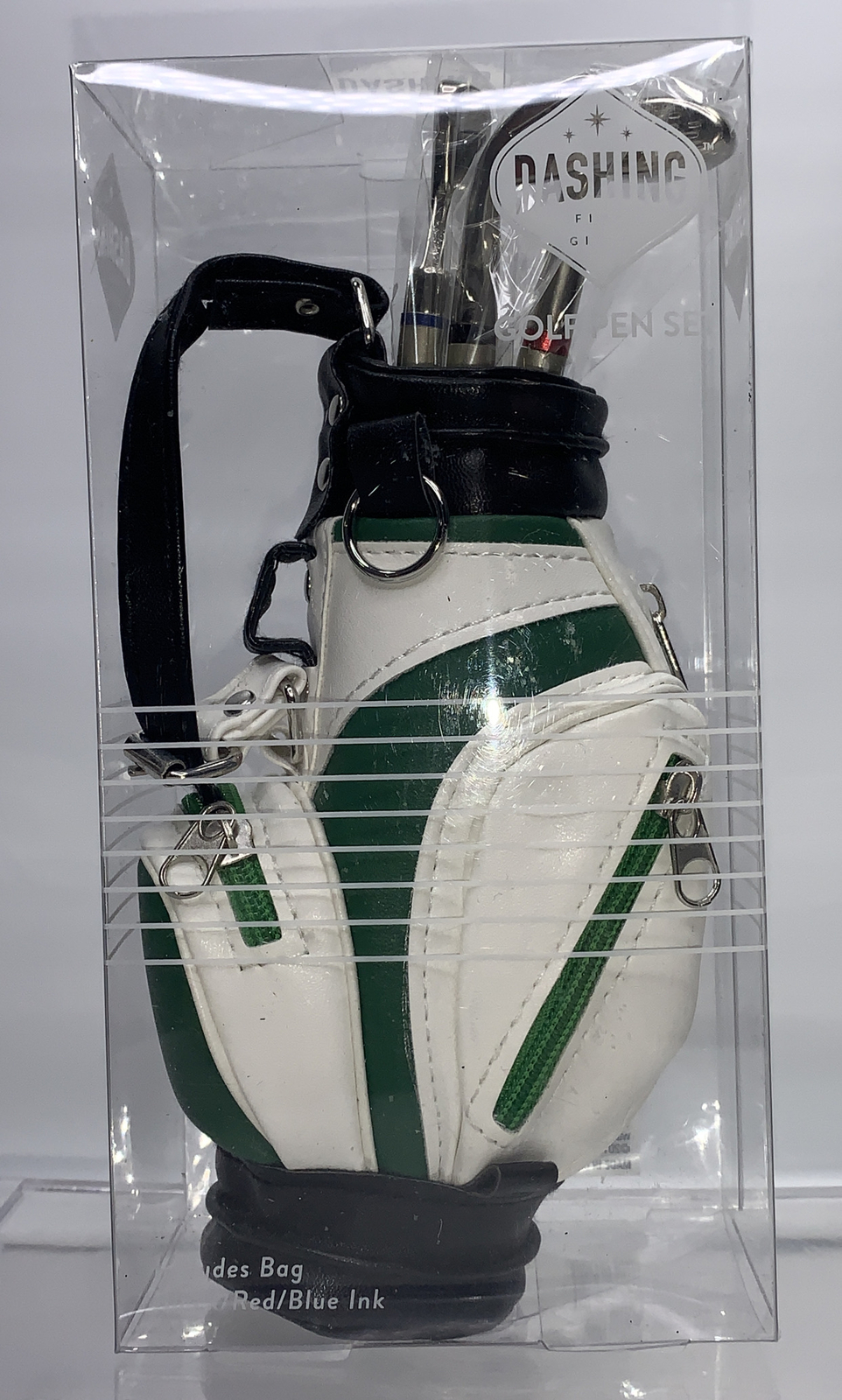 Golf Pen Set White & Green Bag 3 Ink Colors Novelty by DASHING Fine ...