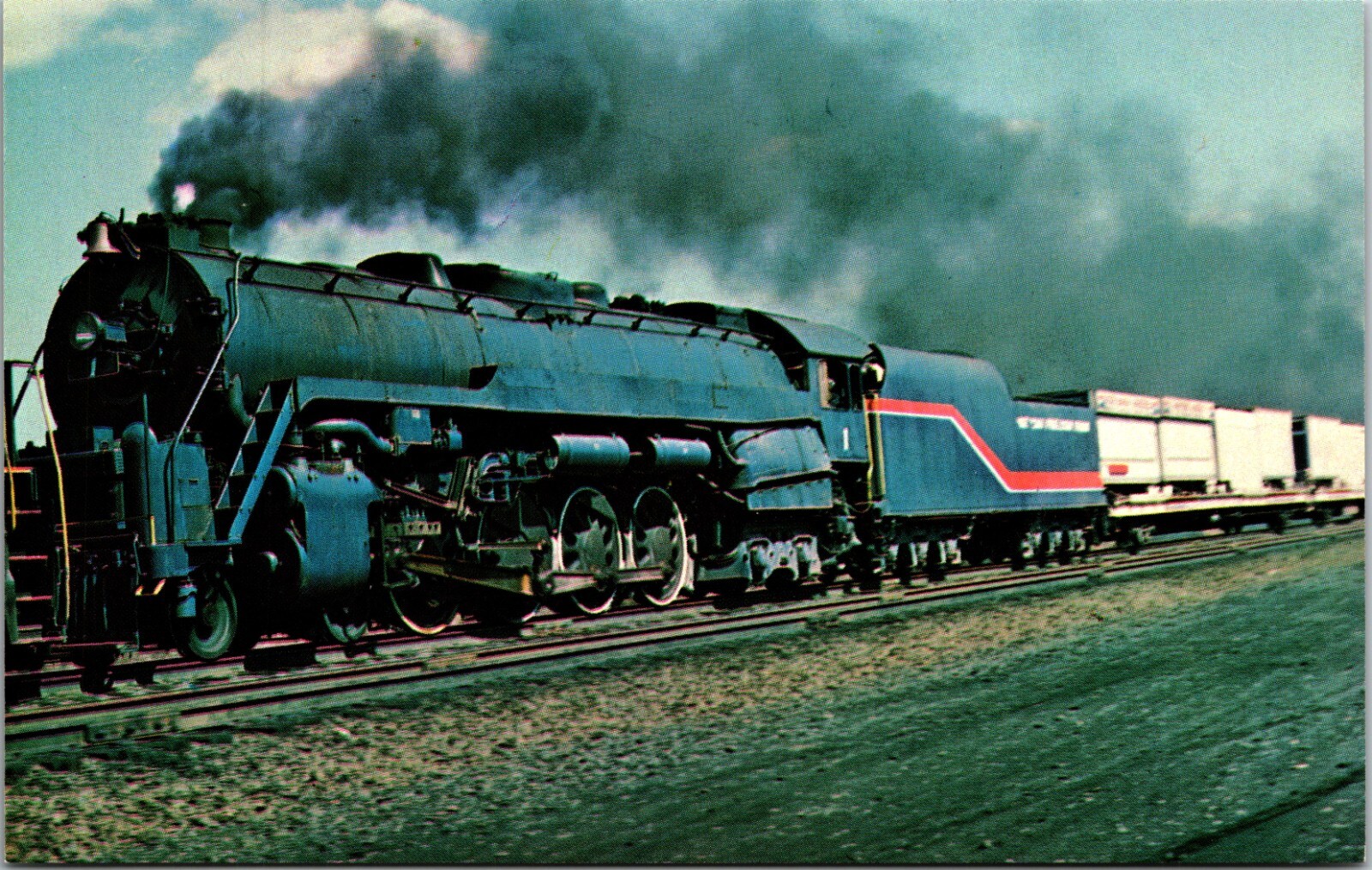 Postcard Train American Freedom Reading Railroad 2101 T-1 Class c1977 ...