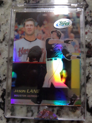 JASON LANE (Houston Astros) 2003 TOPPS ETOPPS REFRACTOR ENCASED CARD ...