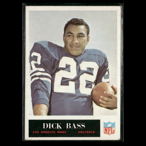 Dick Bass #86.0 1965 Philadelphia Los Angeles Rams Football Card NFL EX ...