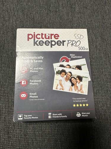 Picture Keeper Pro 500GB External USB Backup Storage Drive NEW ...