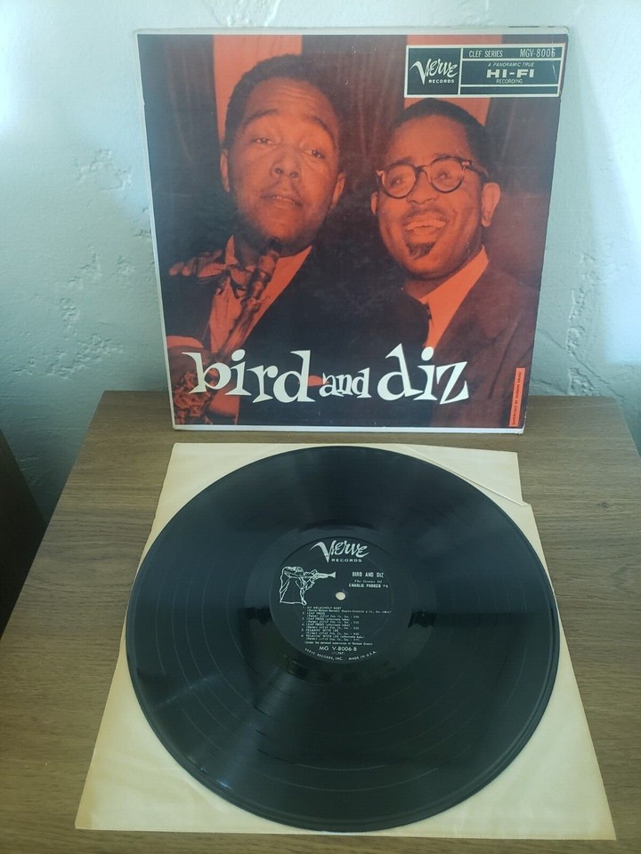 Bird and Diz Verve Records MGV 8006 Charlie Parker Dizzy Gillespie Jazz ...