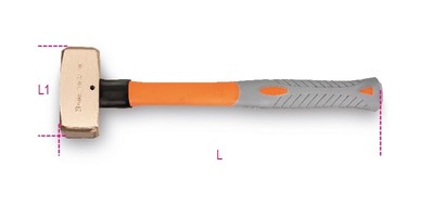 Beta Tools 1380BA / Pl 2000g Spark-Proof Maurer Club Hammer Faser ...