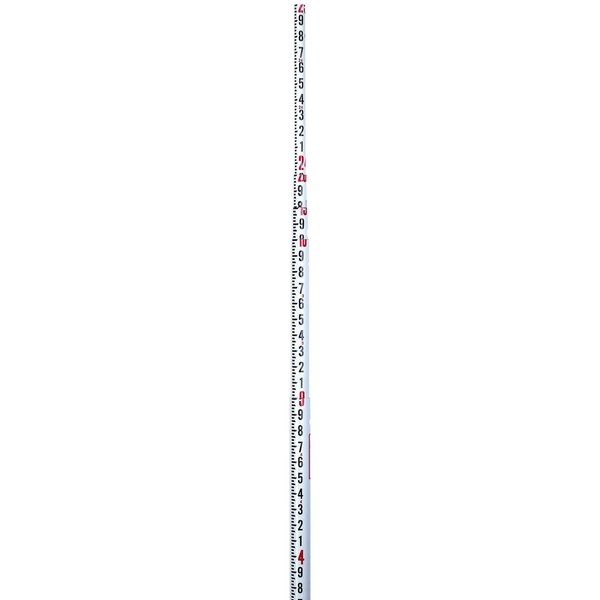 Crain LR Standard Series Fiberglass Level Rod 25’ in 10ths/100ths for ...