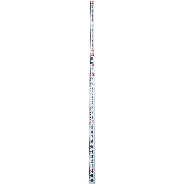 Crain LR Standard Series Fiberglass Level Rod 25’ in 10ths/100ths for ...