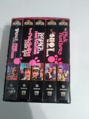 5 VHS Pink Panther Set-MGM- Collectors Box- Used | eBay