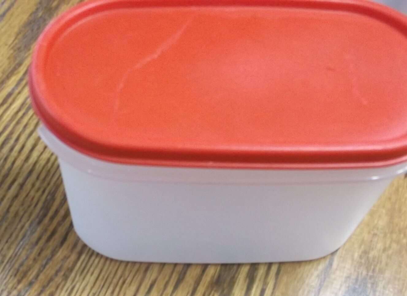 Vintage Red Tupperware #1612-4 Storage Container 4 3/4 Cups and Lid ...