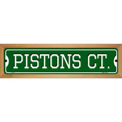 Pistons Ct Novelty Wood Mounted Small Metal Street Sign WB-K-1013 | eBay