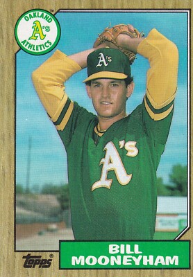 1987 Topps #548 Bill Mooneyham Oakland Athletics + (Yes 3 Free Mystery ...