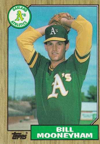 1987 Topps #548 Bill Mooneyham Oakland Athletics + (Yes 3 Free Mystery ...
