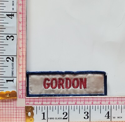 Gordon Name Tag Uniform Jacket Vest Patch Badge Applique Crest | eBay