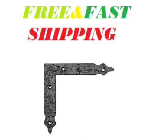 Richelieu Hardware 4-29/32 In. Matte Black Decorative Rustic Corner ...