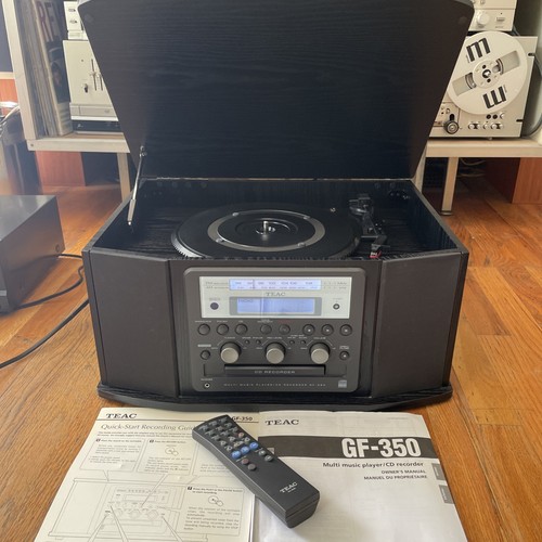 Teac GF-350 Record CD Recorder Turntable AM FM Remote + Manual Works ...