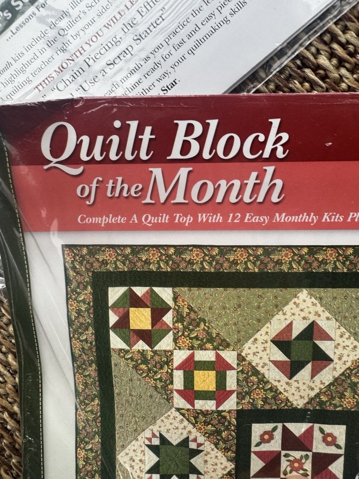 Jo-Ann Quilt Block Of The Month Legacy Star All NEW SEALED 12 Block ...