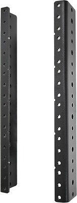 2 PCS 6U Rack Rails Tapered Holes Rack Mount Rails for Recording ...