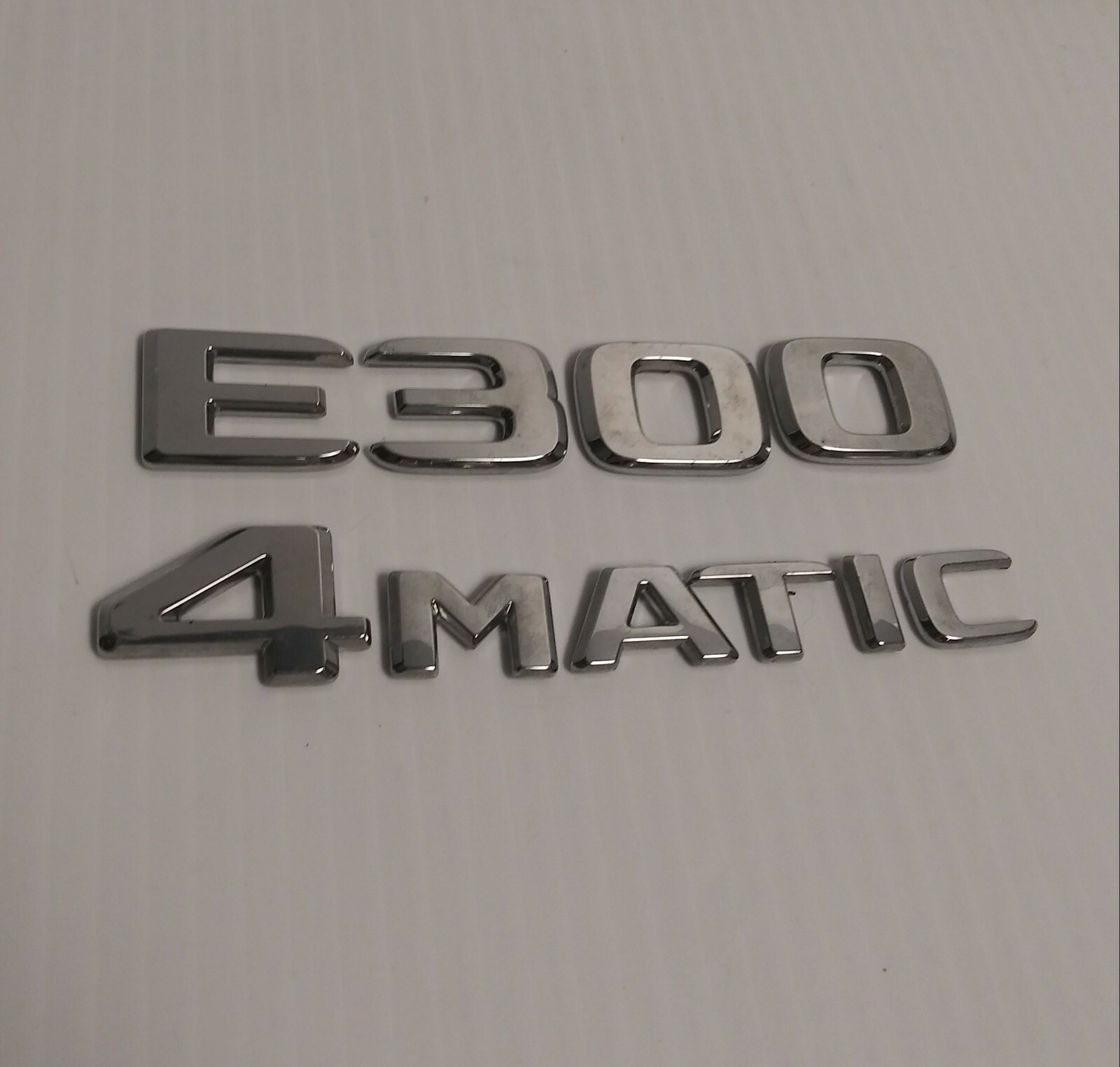 E300 + 4MATIC FIT MERCEDES REAR TRUNK NAMEPLATE BADGE EMBLEMS NUMBERS ...