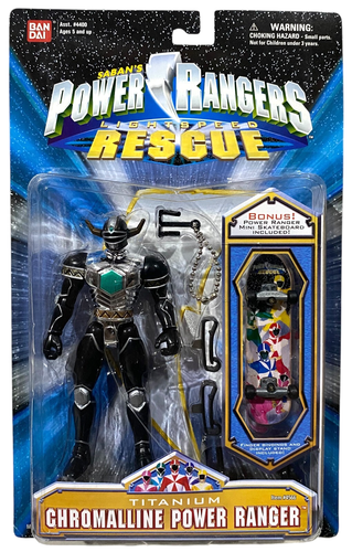 Power Rangers Lightspeed Rescue Titanium Chromalline Ranger Vtg 2000 ...
