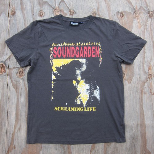 Soundgarden Screaming Life Shirt Unisex Large Charcoal Rock Godhead ...