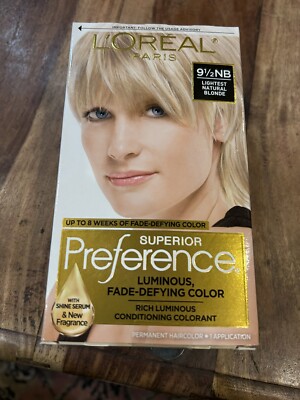 Loreal Superior Preference Hair Color 9.5NB Lightest Natural Blonde ...