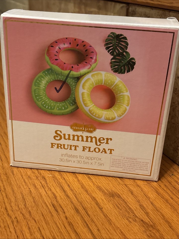 Lime Pool Floaty Circular Pool Float Inflatable Summer Fruit Float | eBay