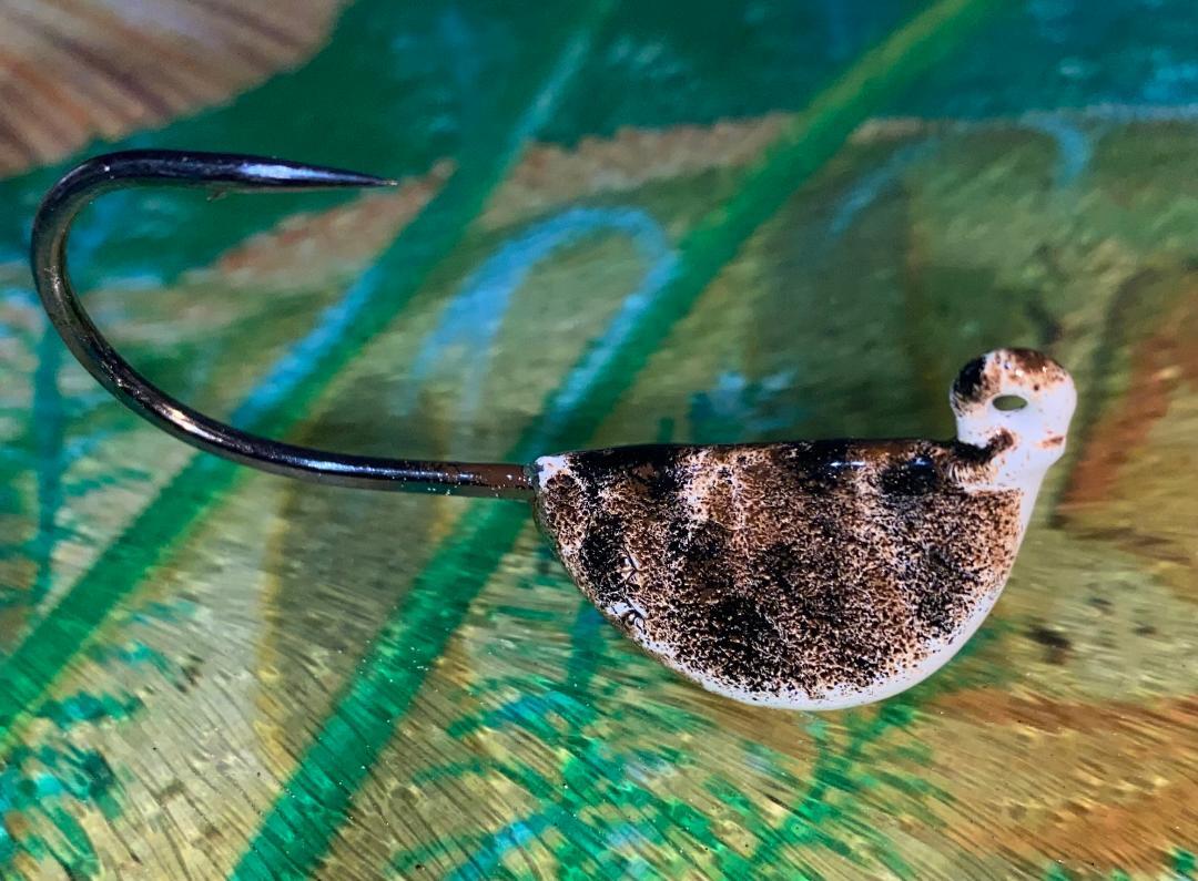 8 FAT BOTTOM Blackfish TOG Jigs WHITE BROWN BLACK X strong Hooks ...