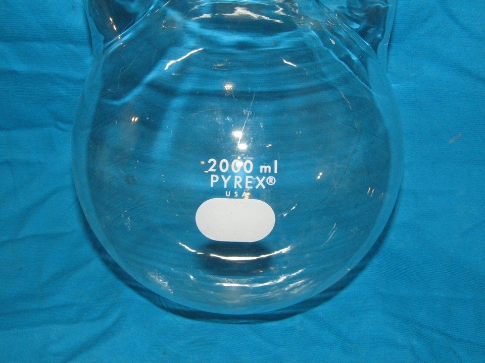 Pyrex 2000ml 3 Neck 24/40 & 45/50 Round Bottom Flask | eBay