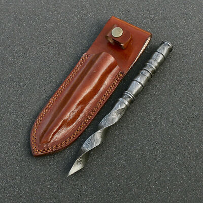 Custom Handmade Damascus SPIKE DAGGER KNIFE | eBay