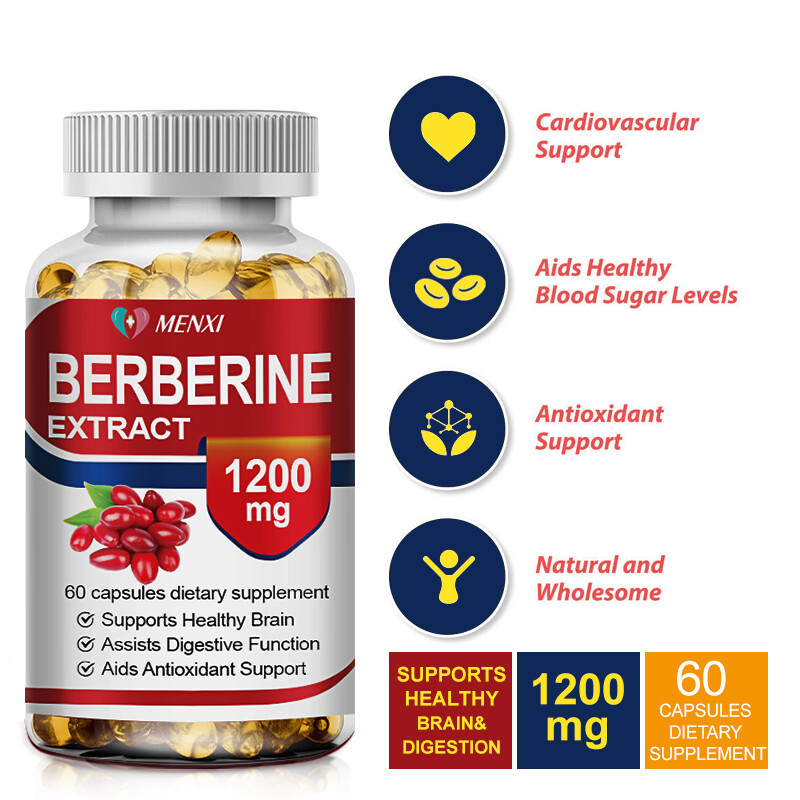 Berberine HCl 3*60 Softgels 1200mg - Berberine Supplement - Blood Sugar ...