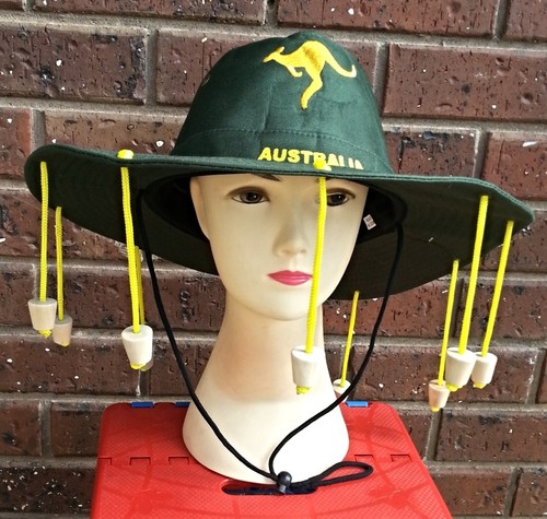 Australian Swagman Swag Hat w Corks Kangaroo Bushman Outdoor Aussie ...
