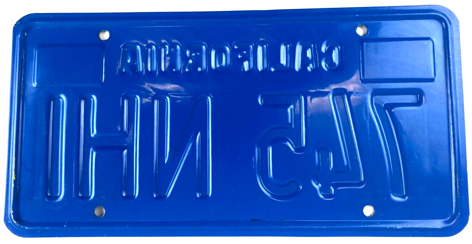 Vintage California License Plate 1977 Old Car Tag Man Cave Collector ...