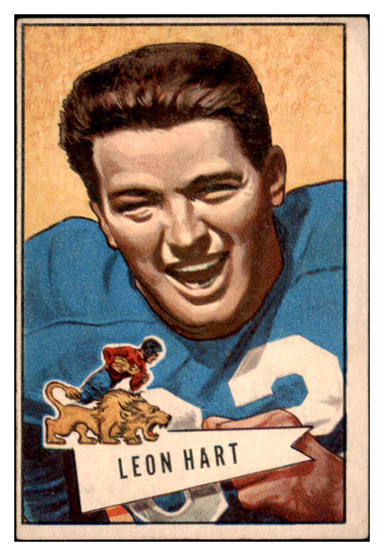 1952 BOWMAN LARGE # 15 LEON HART LIONS EX SET BREAK 486725 (KYCARDS) | eBay