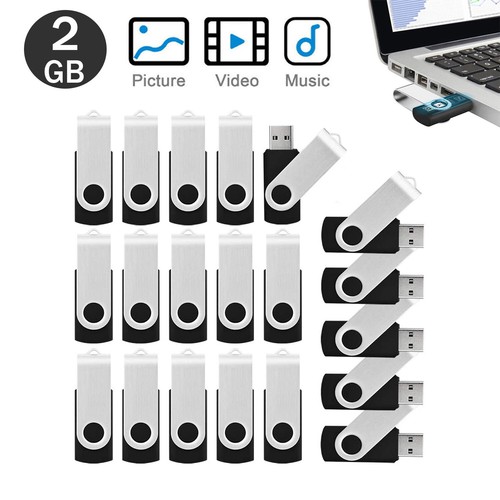 10/20/30/50/100 Pack 2G USB Flash Drive Memory Stick Pendrive Thumb ...