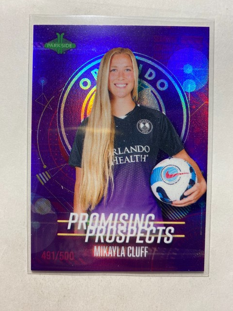 2022 Parkside NWSL - Promising Prospects Purple #11 Mikayla Cluff /500 ...