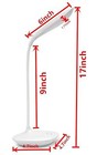 Reading Desk Lamp USB Rechargeable Dimmable LED Study Night Light Table ...