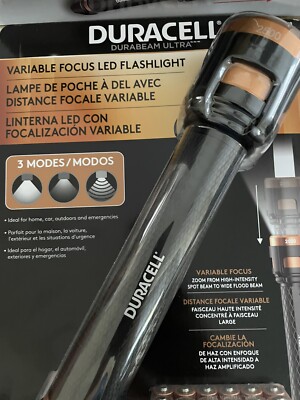 New Duracell 2500 Lumens Variable Focus LED Flashlight w/AA Batteries ...