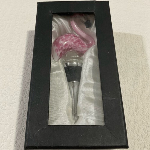 NWB Ls Arts Hand Blown Murano Art Glass Wine Bottle Stopper Pink ...