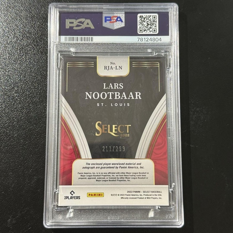 Lars Nootbaar 2022 Panini Prizm PSA 10 Autograph Rookie Card MLB ...