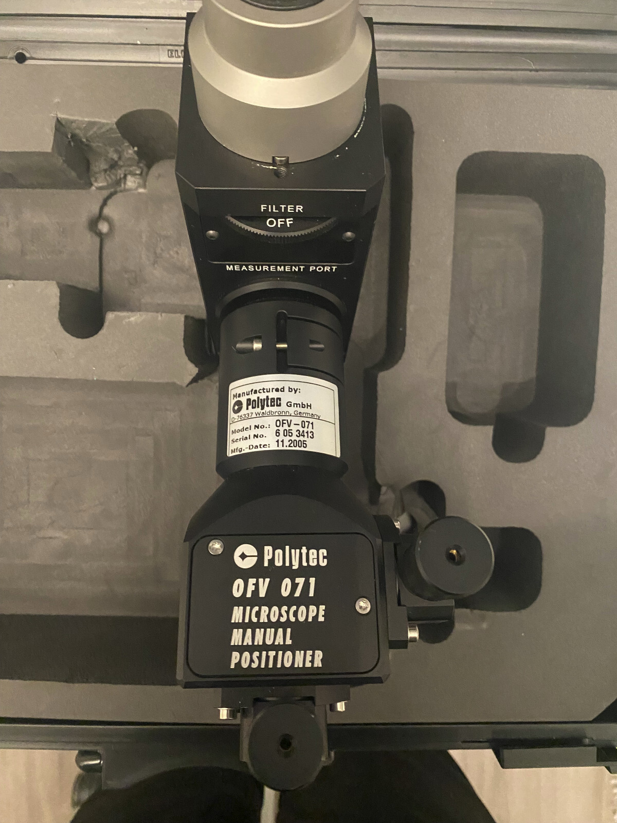 Polytec OFV 072 Microscope Adapter + OFV 071 Laser Vibrometer Scan ...