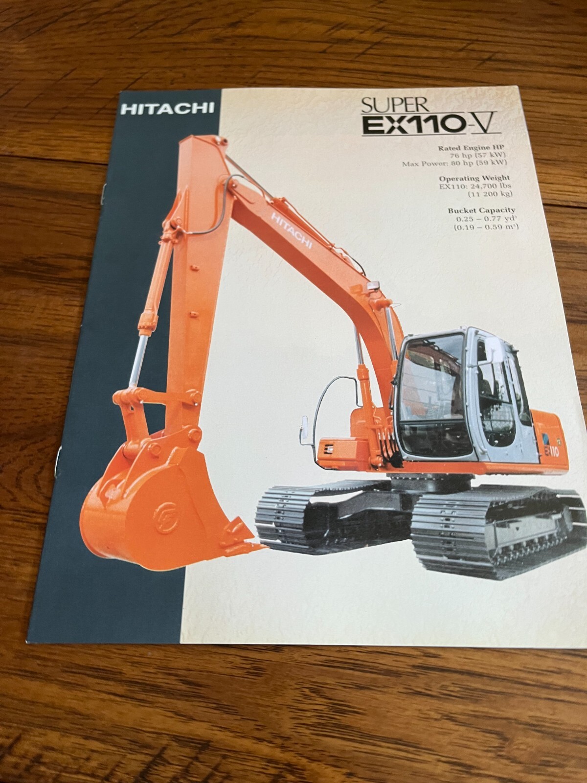 Hitachi Super EX110-V Excavator Brochure FCCA | eBay