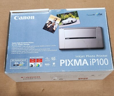 Canon K10296 Pixma IP100 Inkjet Color Portable Printer 962327368945| eBay