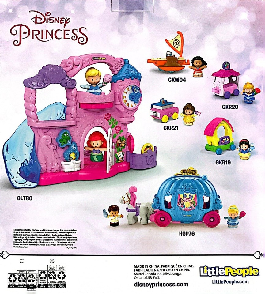 New Disney Fisher Price Little People Princess and Prince Set 8 Figures ...