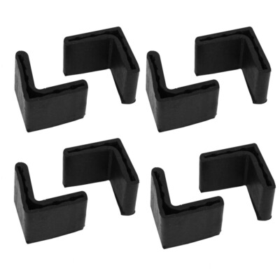 8PCS L Shape Furniture Angle Rubber Pad Foot Leg Cover Protector 34x ...