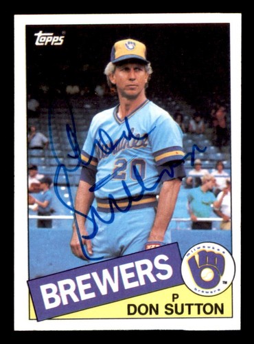 1985 Topps Baseball #729 Don Sutton Signed Auto Autograph (no COA) | eBay